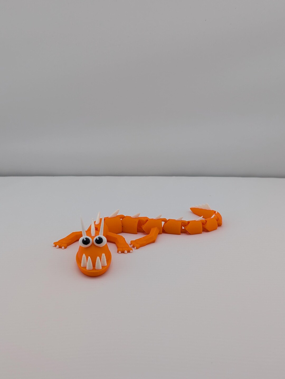 Goofy the Dragon – Articulated 3D Printed Toy | Flexible Orange Monster ...