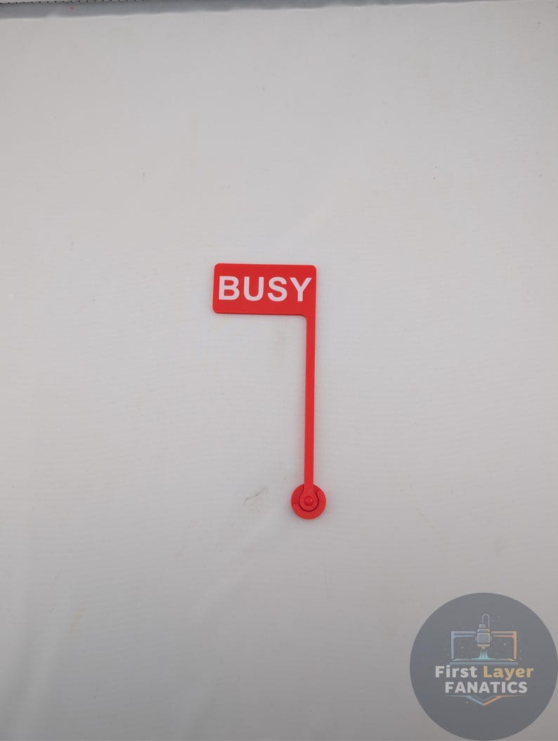 Custom Text Monitor Flag | 3M Included | Personalized Busy Sign, on a ...