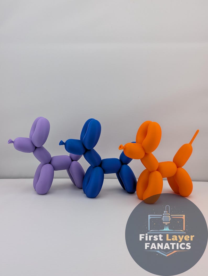 3D Printed Balloon Dog Figurine | Pop Art Desk Décor | Modern Balloon ...