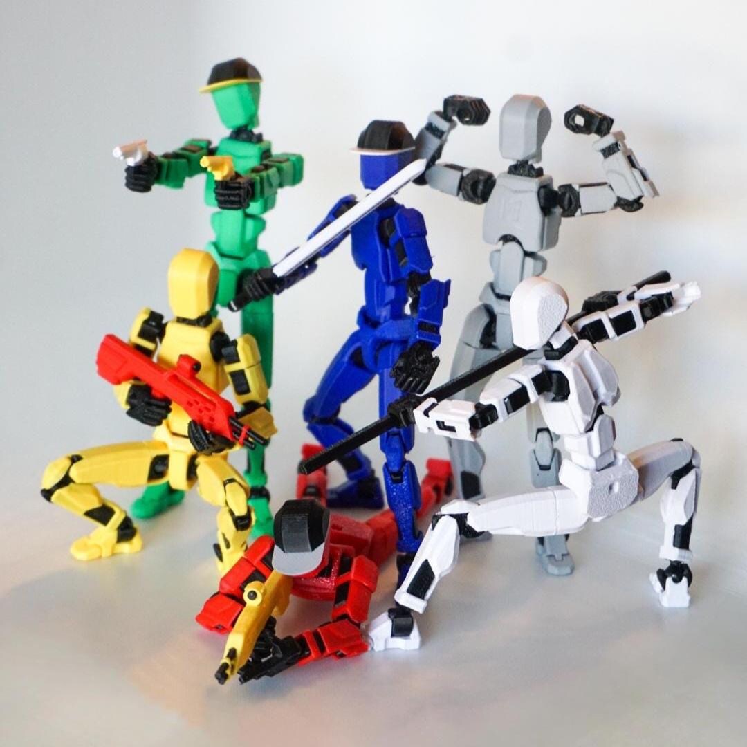 3D Printed Dummy 13 Articulated Action Figure, Customizable Colors ...