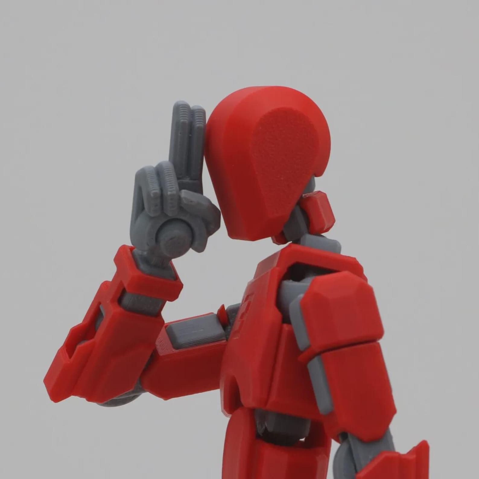 3D Printed Dummy 13 Action Figure Hand Pose Pack W/ Santa Clause Hat ...