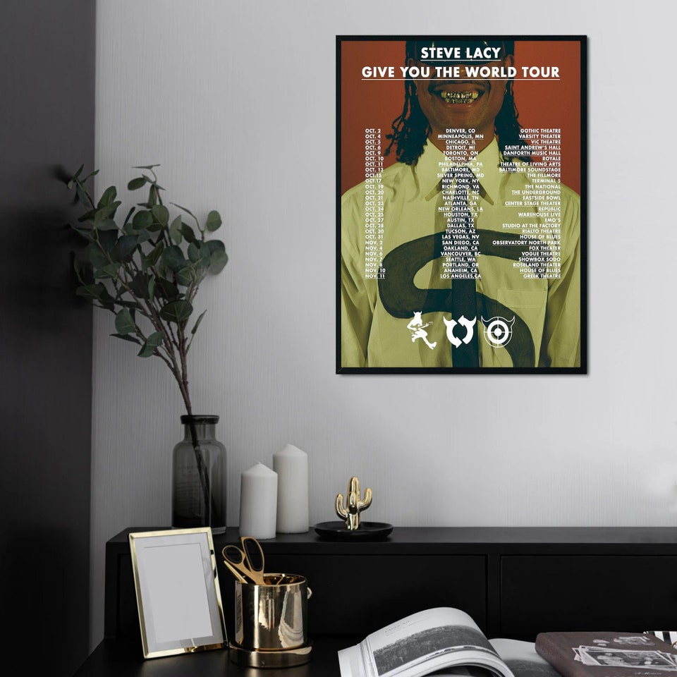 Steve Lacy Give You The World Tour Poster, Steve Lacy Poster, Give You ...