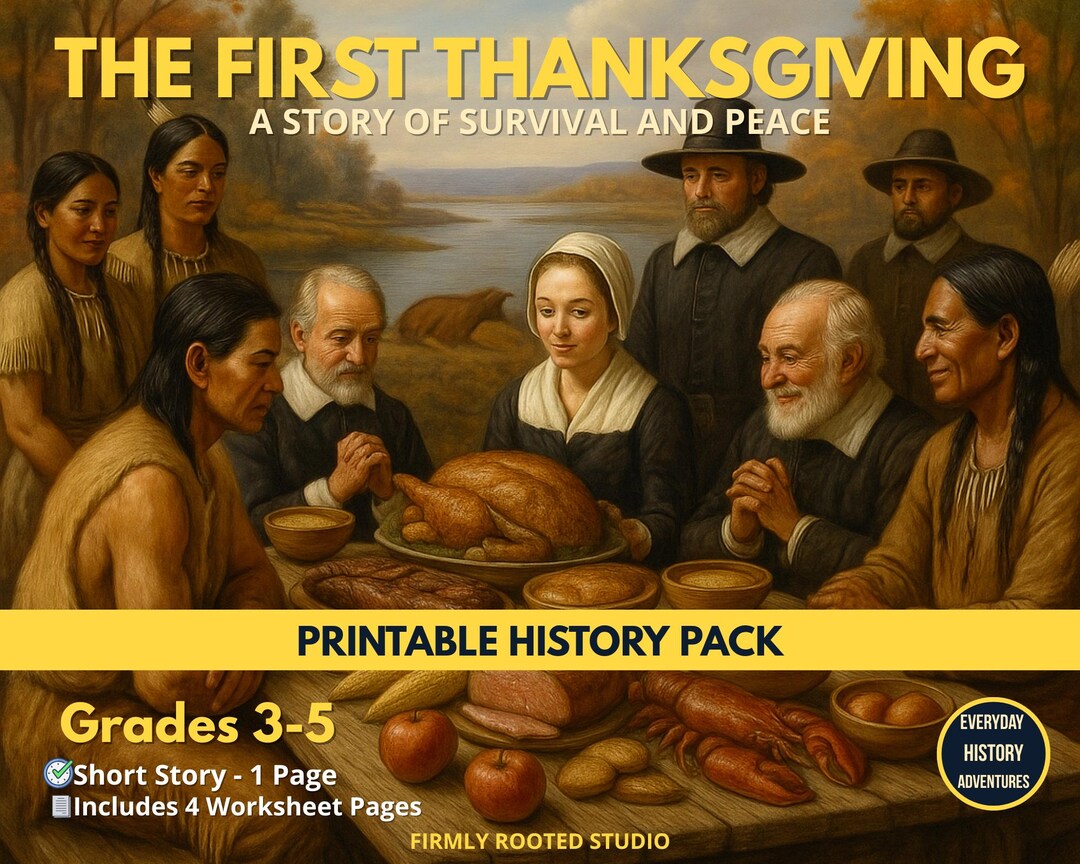 Thanksgiving Reading Comprehension Pack (grades 3-5) | Printable ...