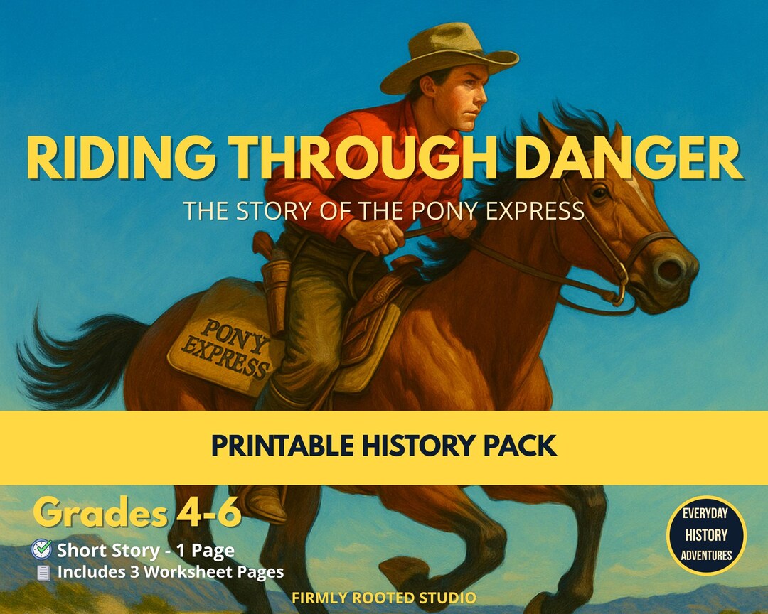 Pony Express Reading Comprehension Worksheets | Grades 4-6 | U.S ...