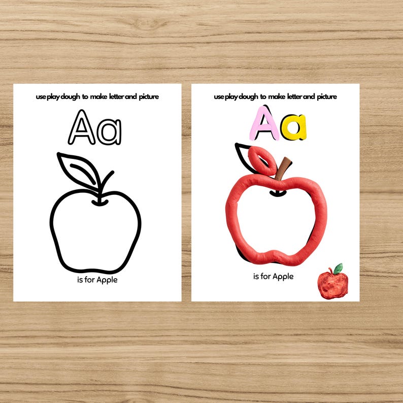 Alphabet Play Dough Mats | Letter Recognition, Fine Motor Skills ...