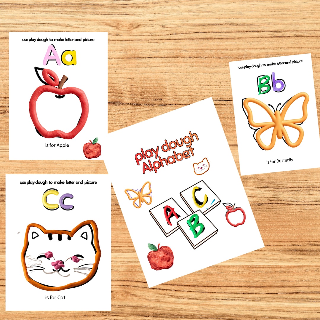 Alphabet Play Dough Mats | Letter Recognition, Fine Motor Skills ...