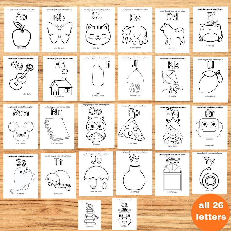 Alphabet Play Dough Mats | Letter Recognition, Fine Motor Skills ...