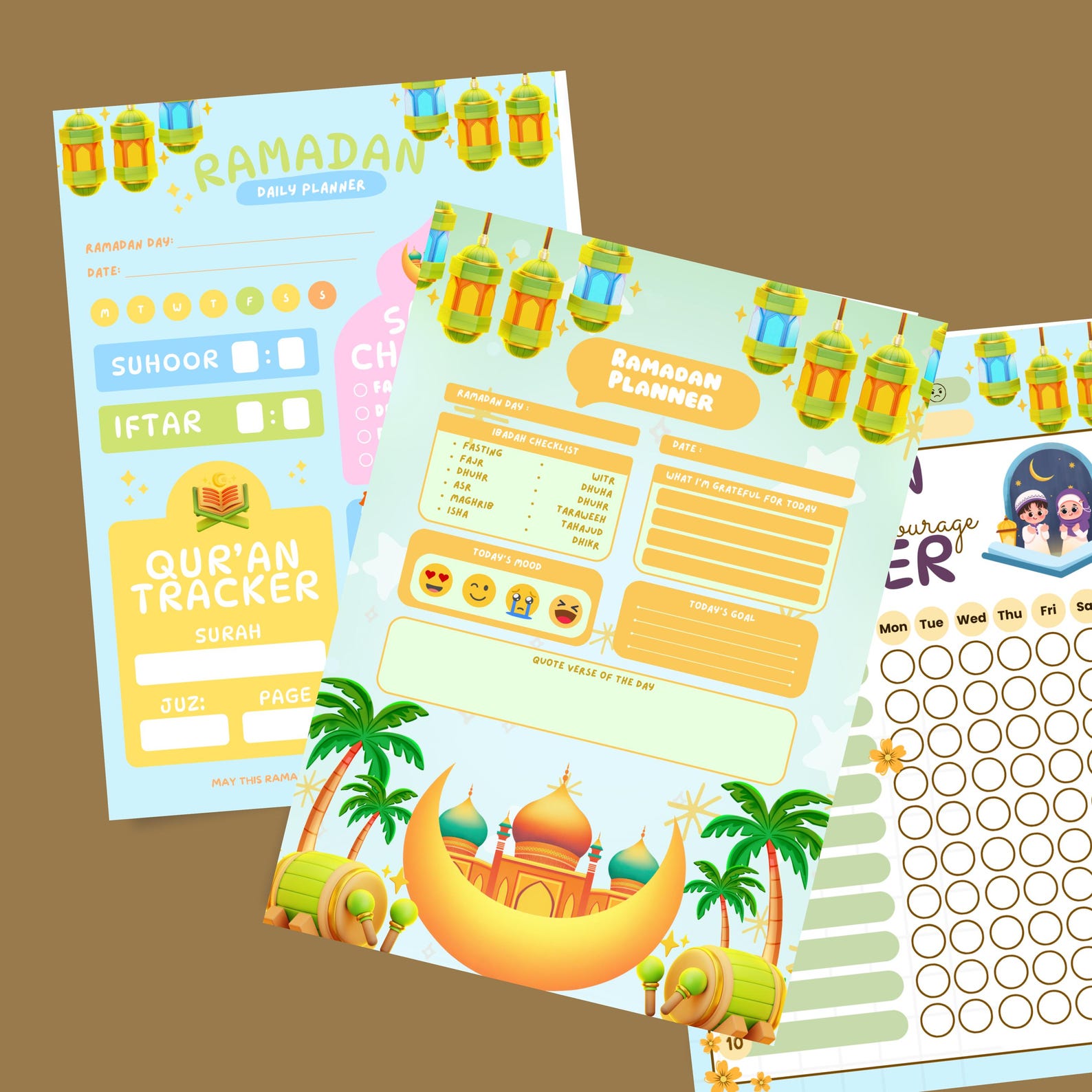 Printable Ramadan Planner for Kids , Islamic Activity Journal , Salah ...
