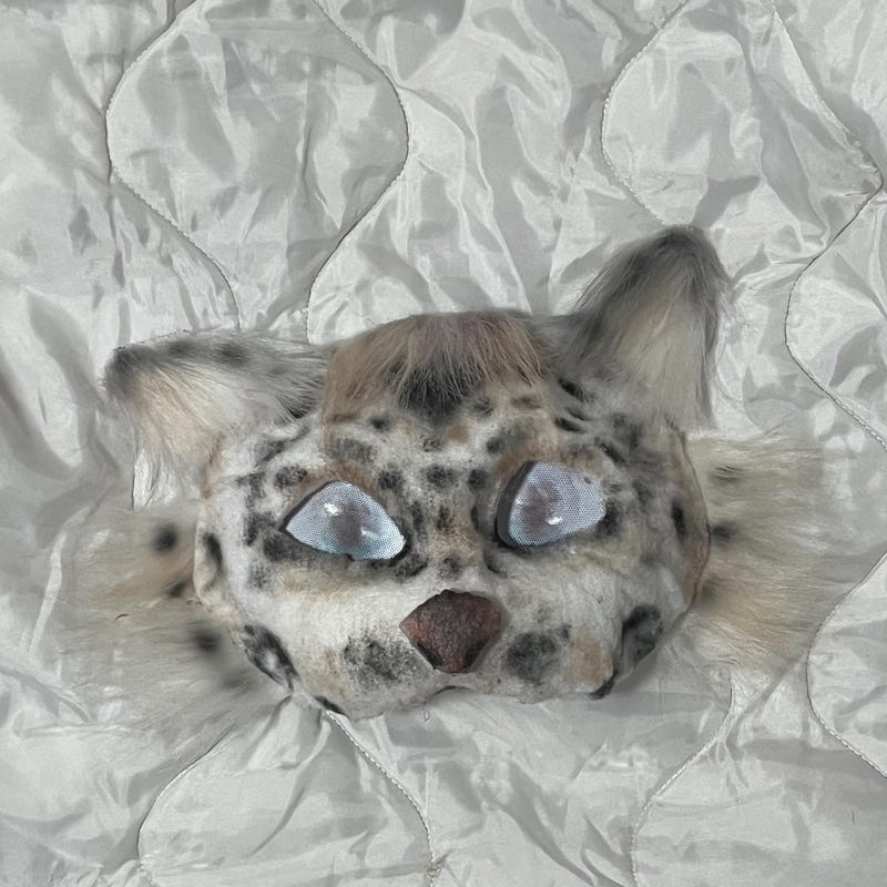 Snow Leopard Therian Mask - Etsy