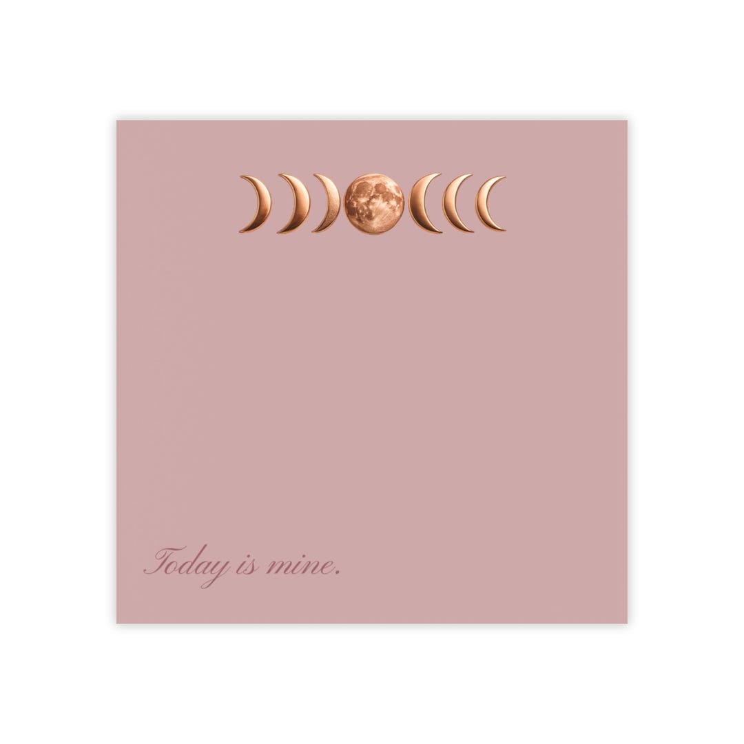 Today is Mine.- Rose Gold Sticky Notes - Etsy