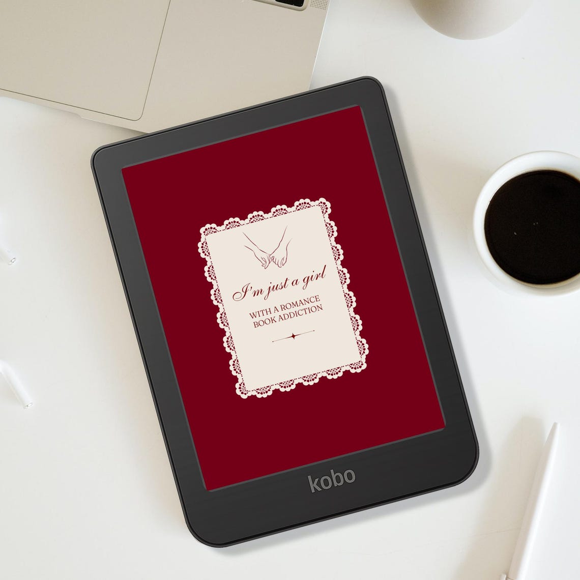 Romance Bookish Kobo Lockscreens | E-reader Wallpapers for Kobo Clara ...