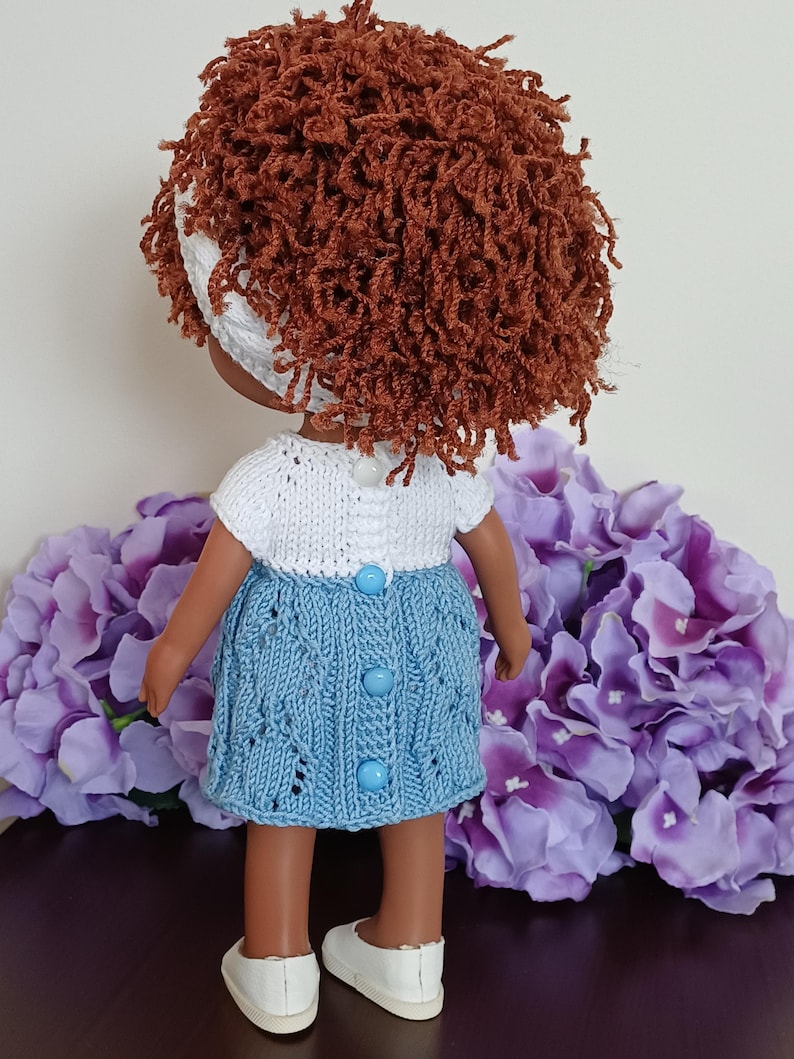 Blue Doll Dress Set for Pippa Dolls, Nines Donil Clothes - Etsy