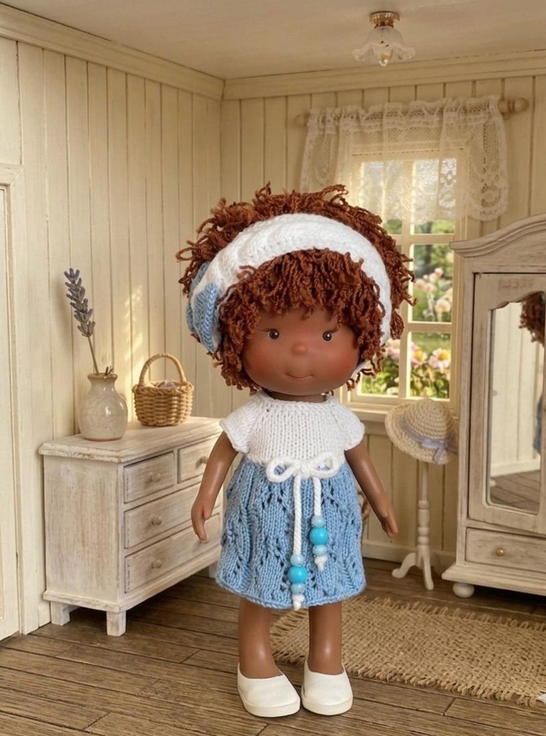 Blue Doll Dress Set for Pippa Dolls, Nines Donil Clothes - Etsy