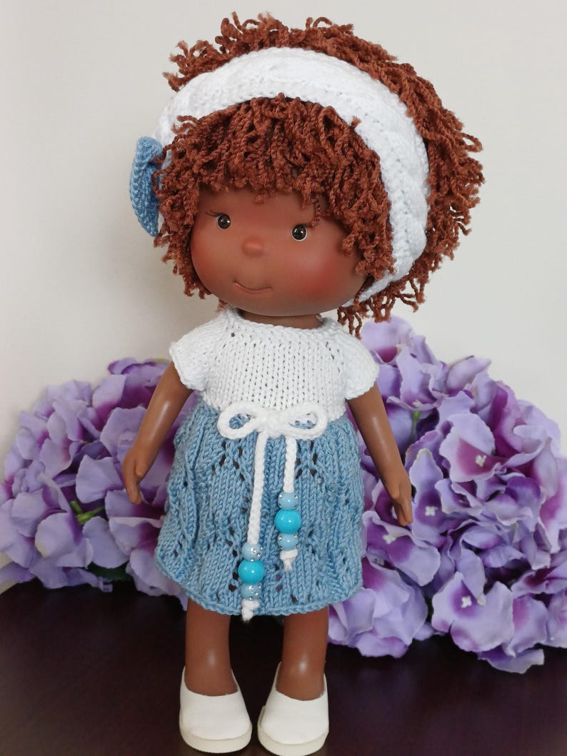 Blue Doll Dress Set for Pippa Dolls, Nines Donil Clothes - Etsy