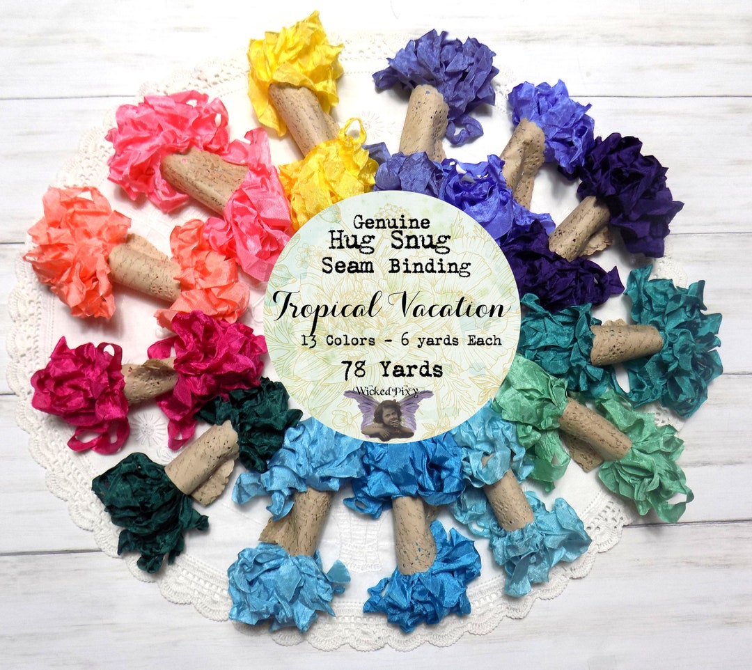 78 Yards Hug Snug Seam Binding Ribbon TROPICAL VACATION 6 - Etsy