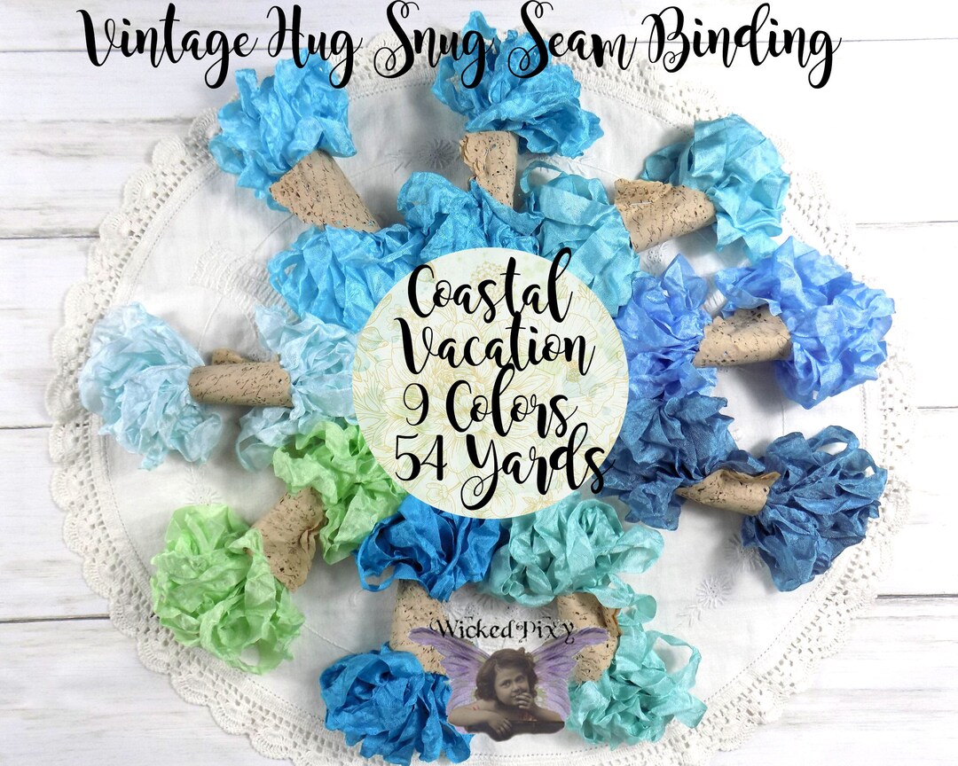 54 Yards Hug Snug Seam Binding Ribbon - COASTAL VACATION - 6 Yards of ...