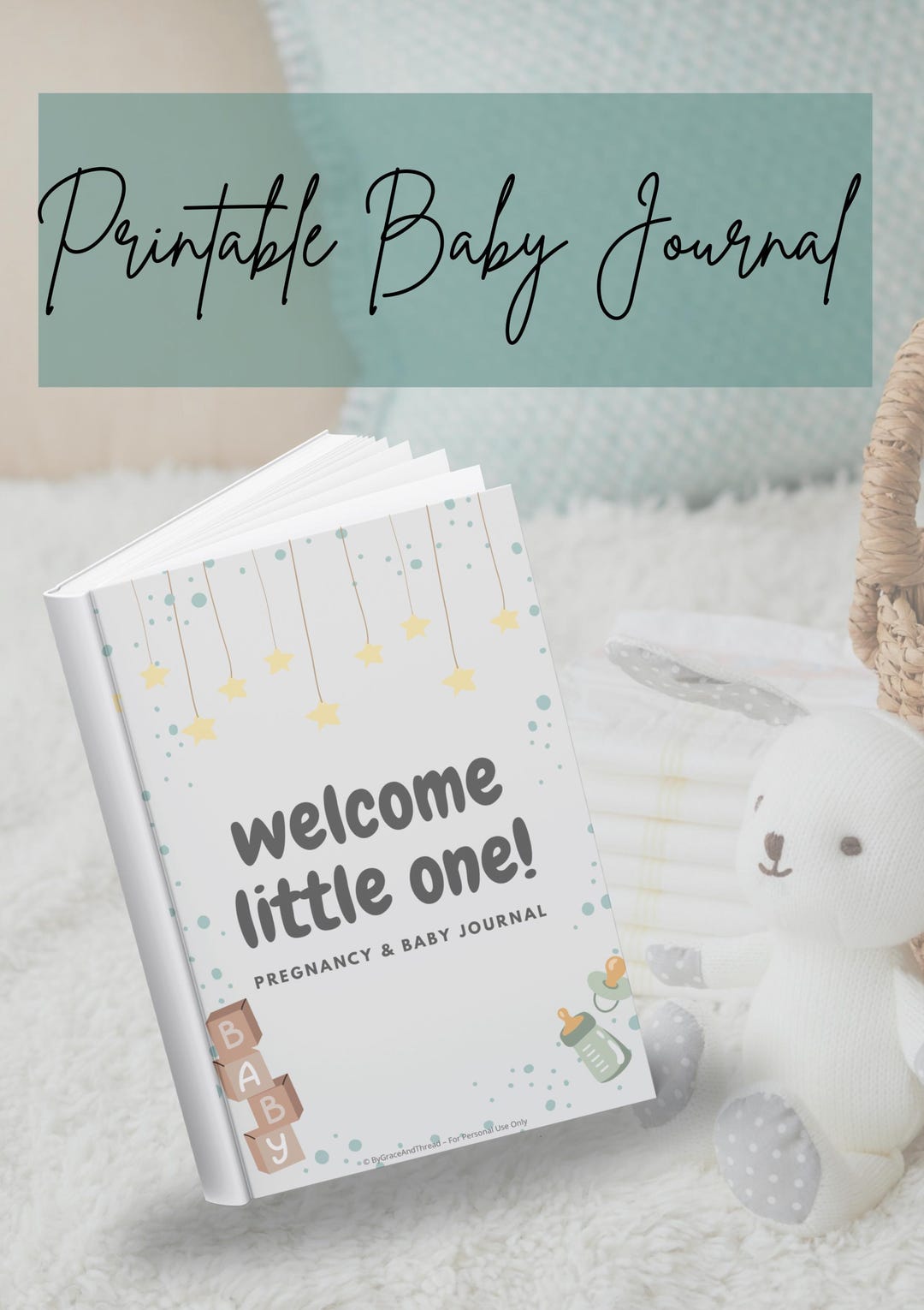Printable Baby Journal: First Year Memory Book (PDF Download) - Etsy
