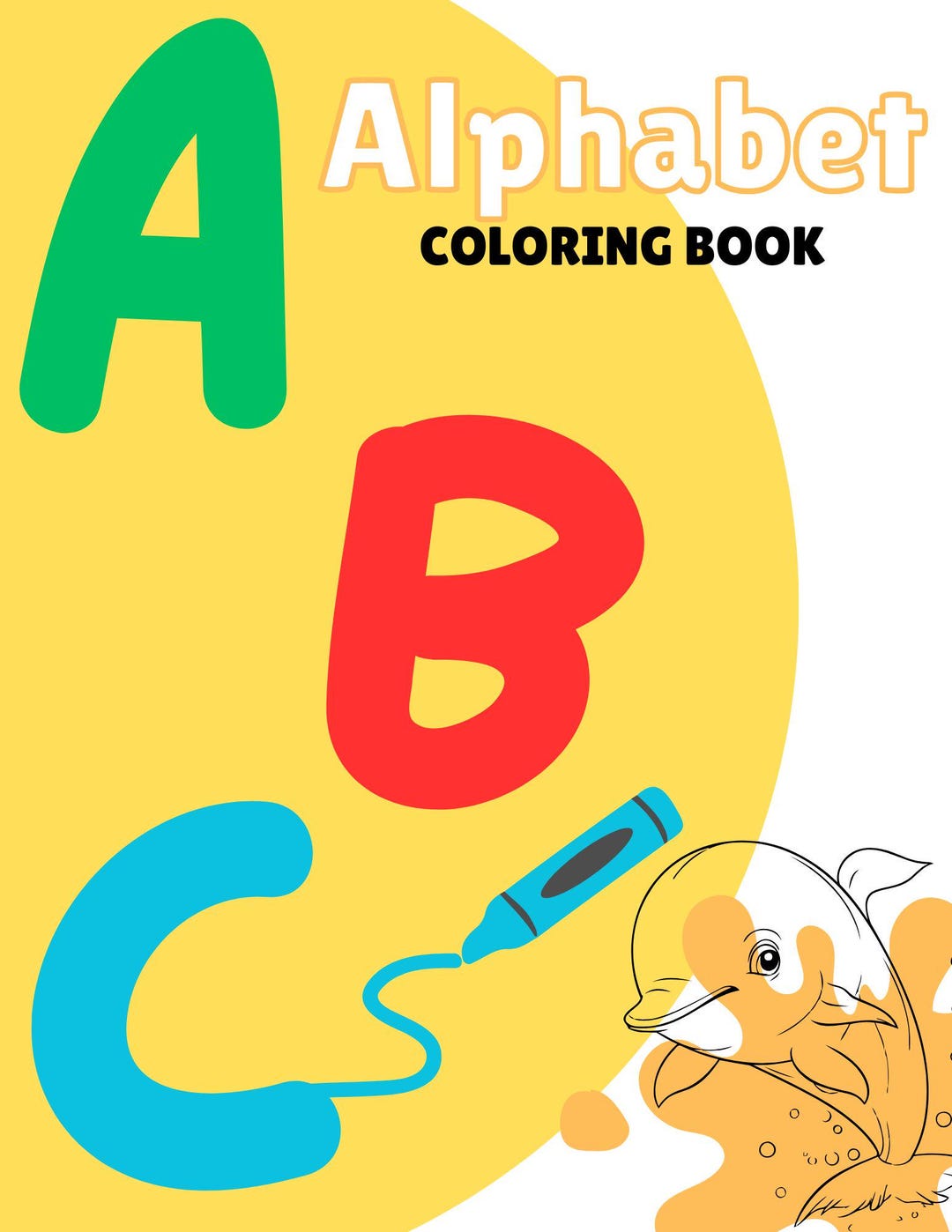 Printable Alphabet Coloring Book for Kids | A-Z Letters & Words ...