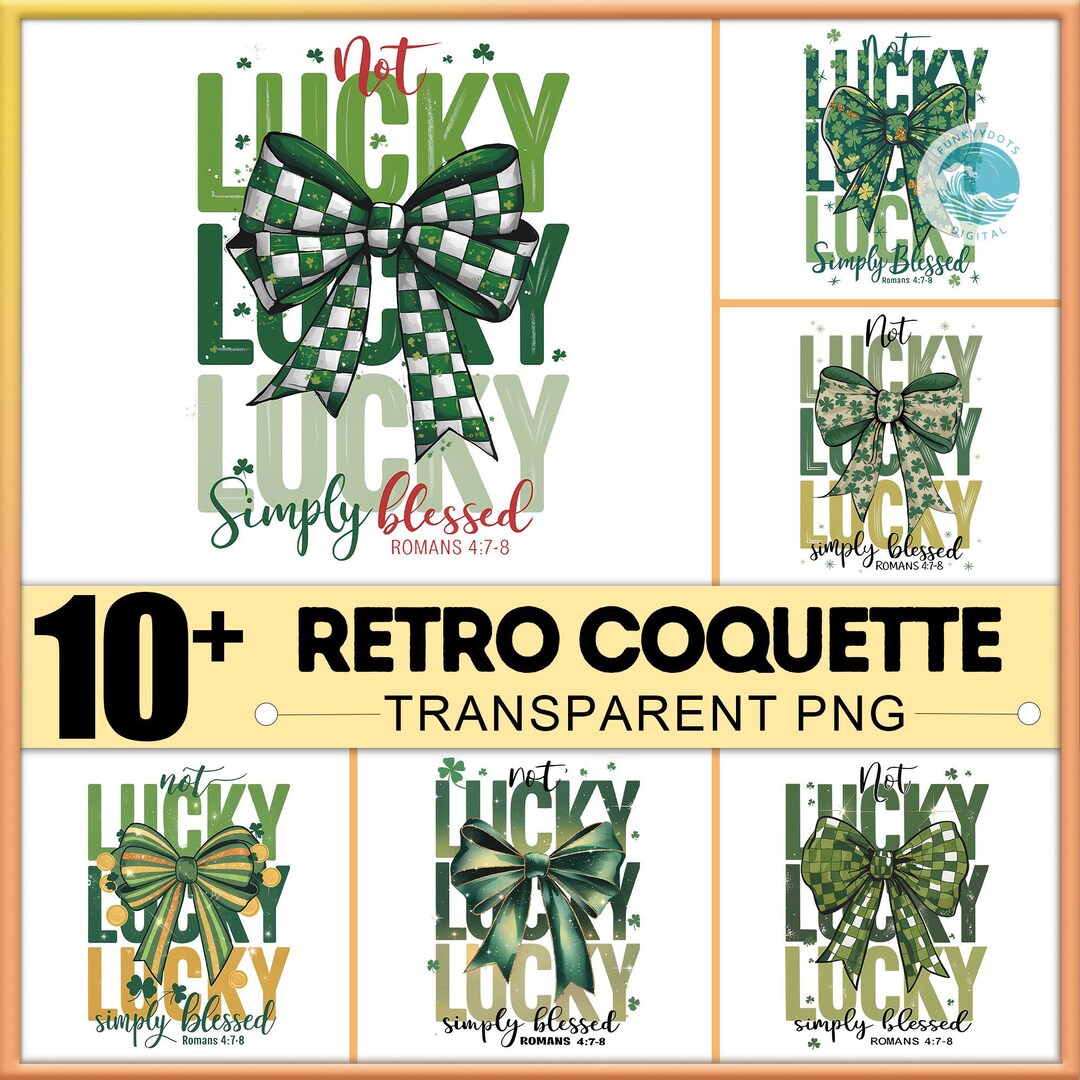 Patrick Cross Png Bundle, 10 PNG Not Lucky Simply Blessed Roman ...