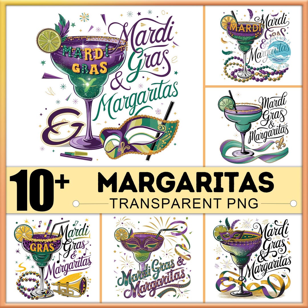 Louisiana Png Bundle, 10 PNG Mardi Gras Drinking, Mardi Gras ...