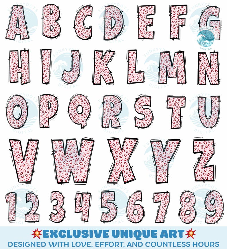 Love Day Png Bundle, 4 PNG XOXO, Valentines Alphabet Png Bundle, Pink ...