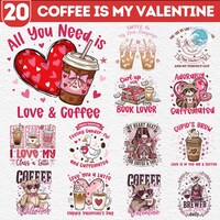 Happy Valentines Day Coffee, Digital, Instant Download, Valentine's Day ...