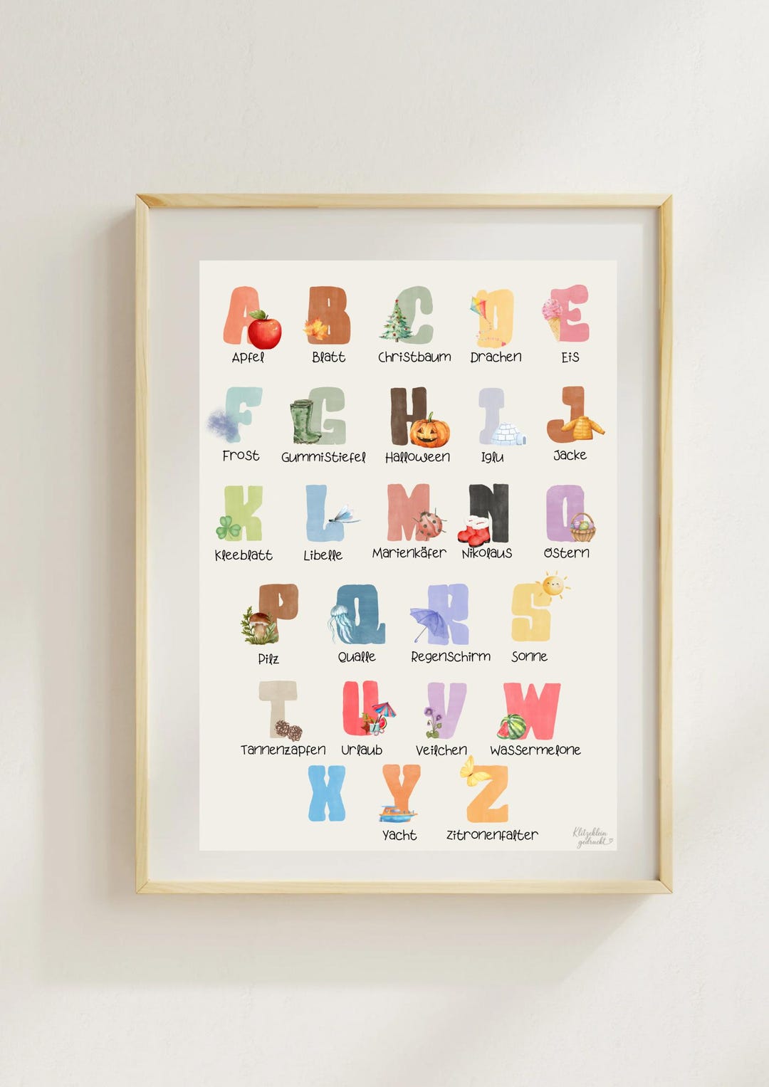 Seasons ABC & Year Clock Bundle I A2 A3 A4 I Learning Poster Seasons ...