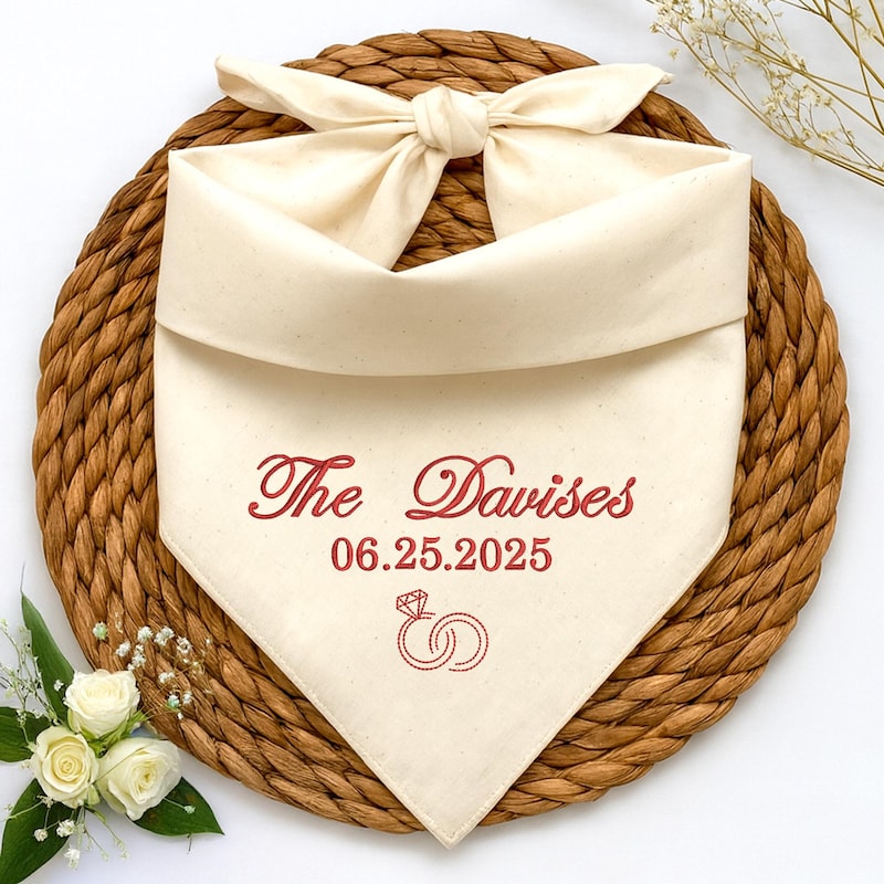 Dog Wedding Bandana - Etsy