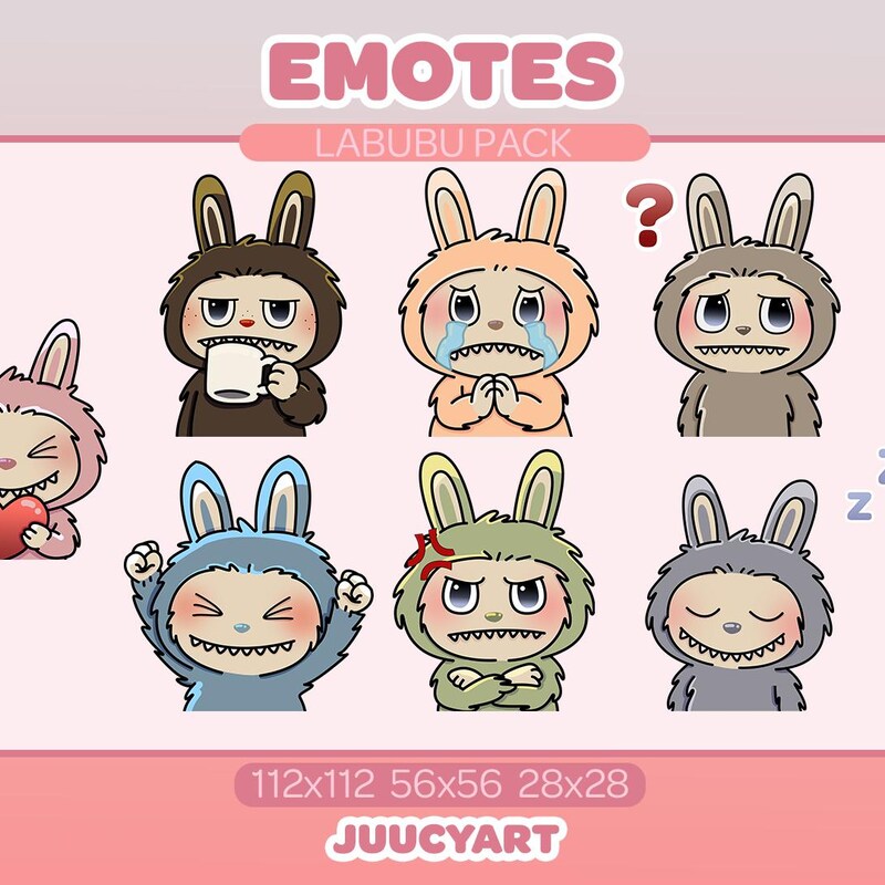 Labubu Discord Emotes - Etsy