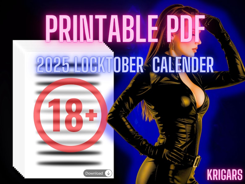 Locktober 2025 Dominatrix Submission Calendar - Obey & Conquer Your ...