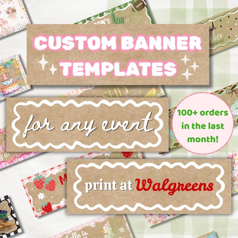Custom Walgreens Banner - Etsy