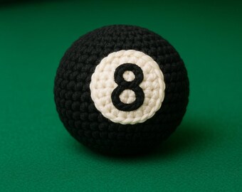 Crochet Pool Ball Set – Life-size Amigurumi Pattern ONLY | Game Room ...