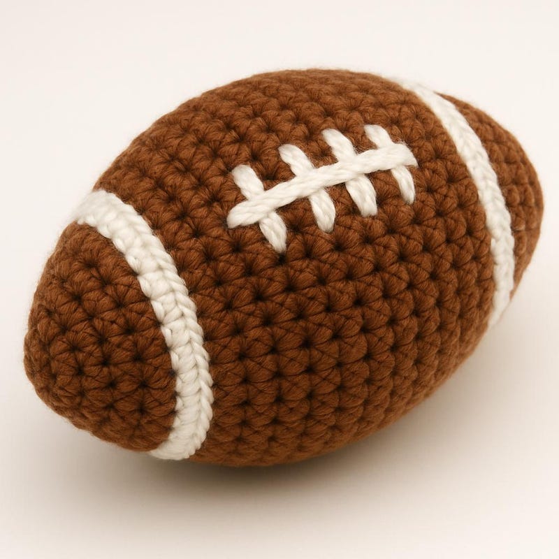 Crochet Football - Etsy