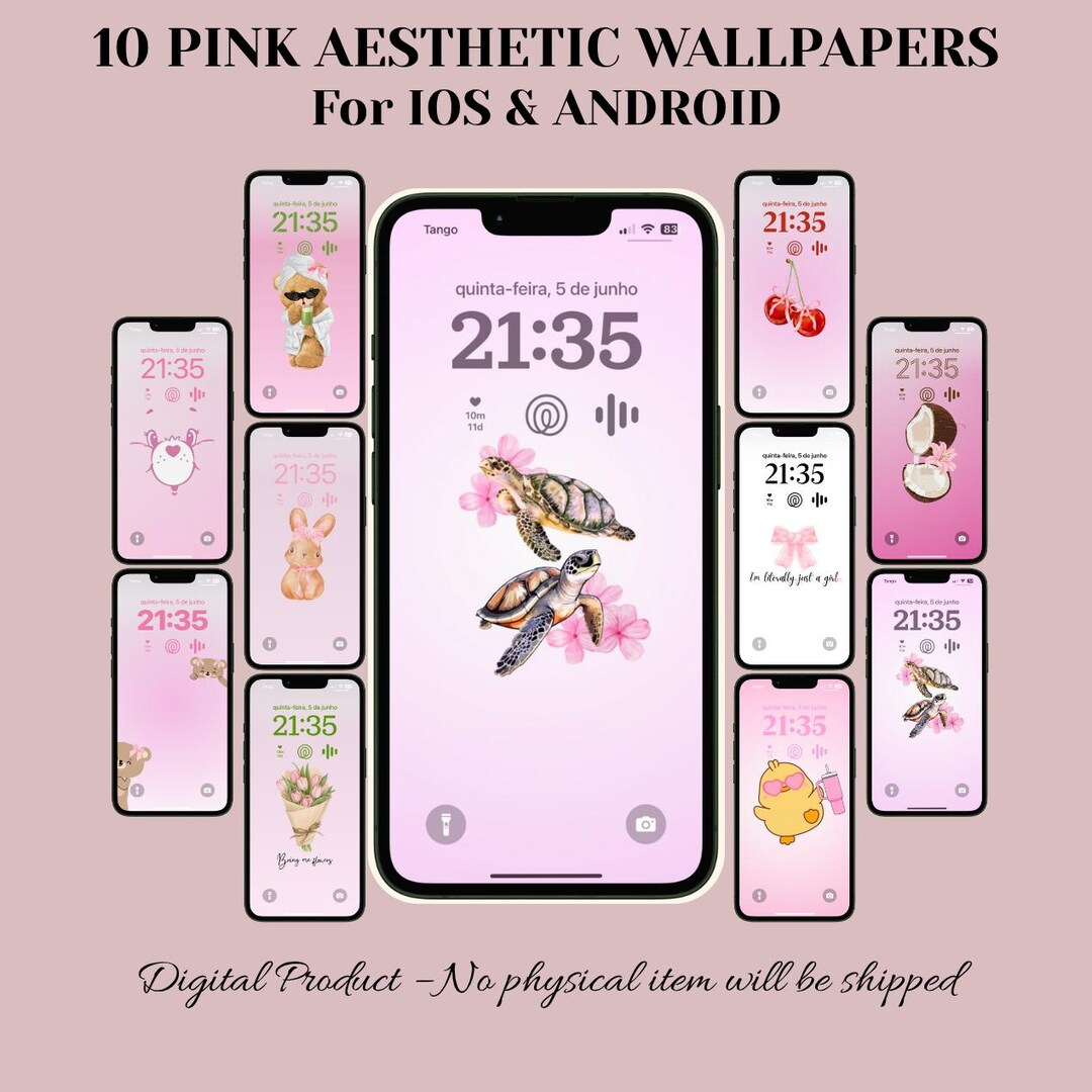 Cute Pink Wallpapers for iPhone | 10 Girly Lock Screens | Instant ...