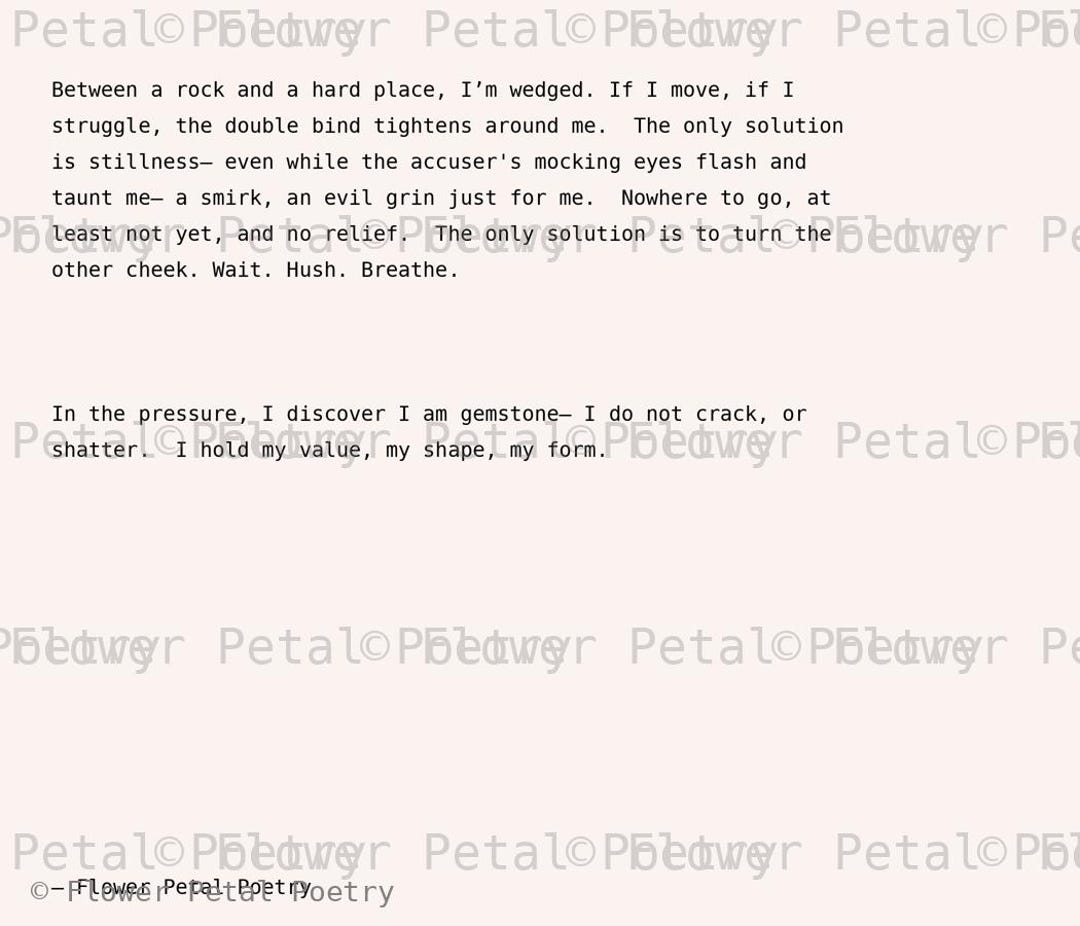 The Pressure – Printable Poem for Inner Strength, Boundaries & Quiet ...