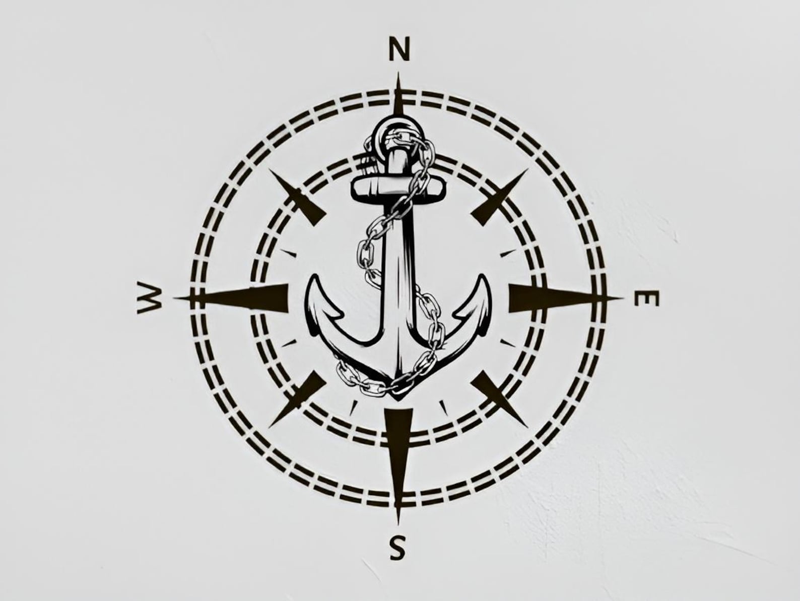 Anchor Compass SVG PNG | Nautical Anchor & Compass Rose Clipart ...