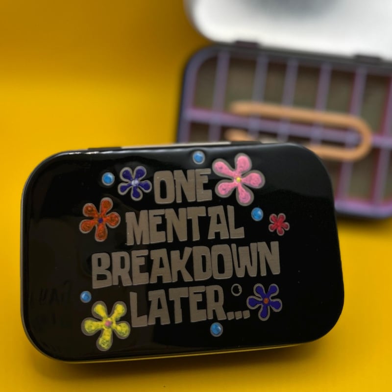 Small Pill Box Anxiety - Etsy