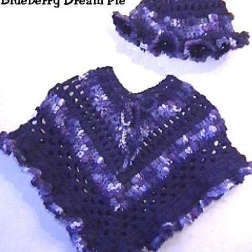Sunny Dayz Girls Poncho CROCHET PATTERN INSTANT Download - Etsy