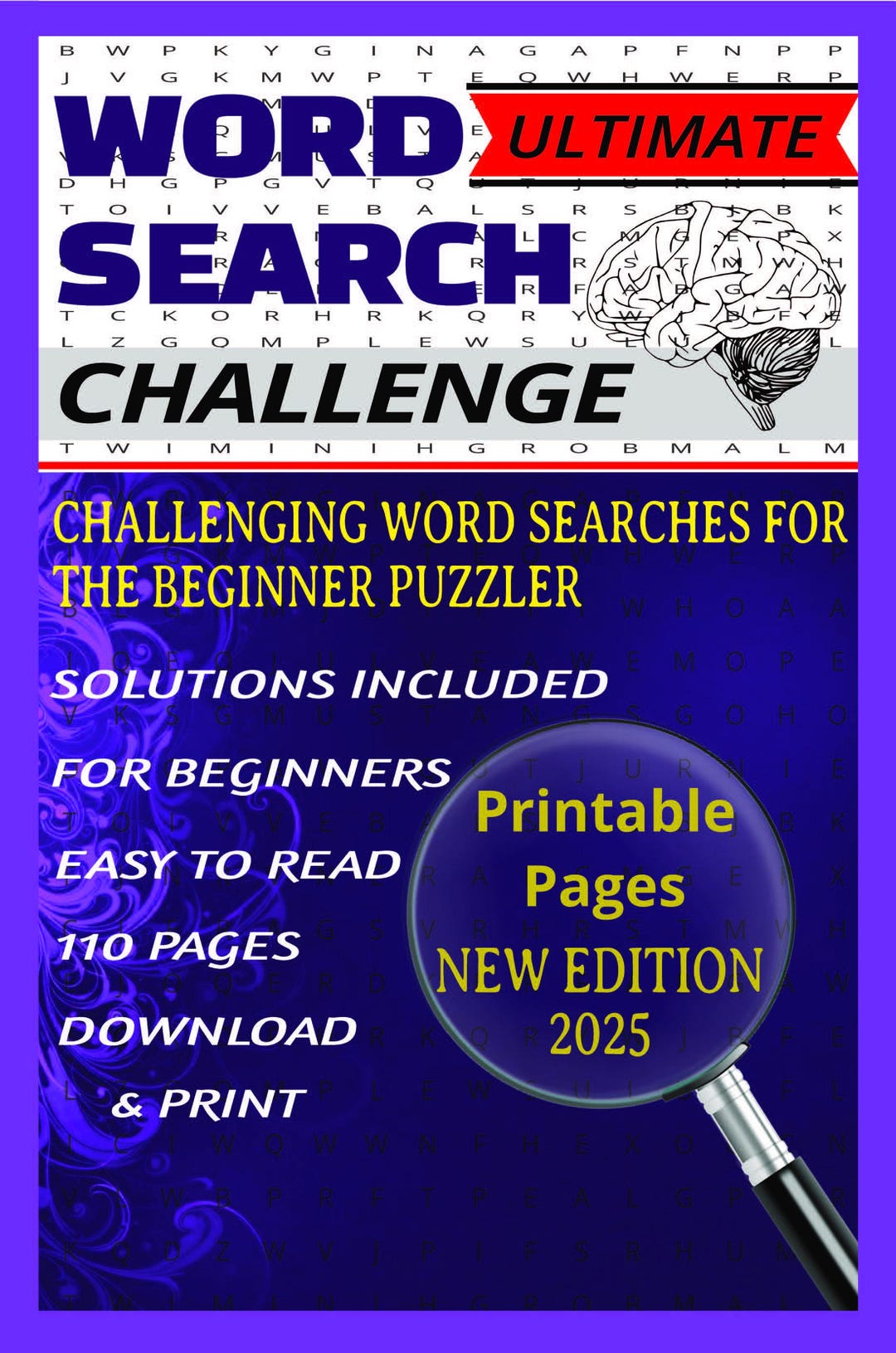 Printable, Ultimate Word Search Challenge Bundle: 55 Themed Word Search ...
