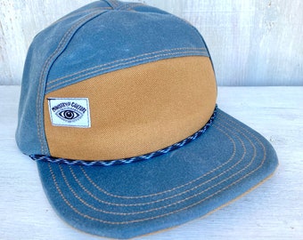 Handmade 6 Panel Hat Triangle Front Baseball Cap Waxed | Etsy