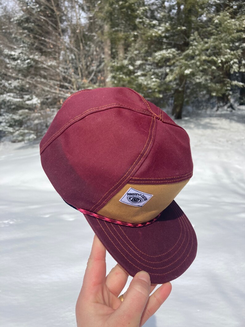 Handmade 6 Panel Hat Triangle Front Baseball Cap Waxed | Etsy