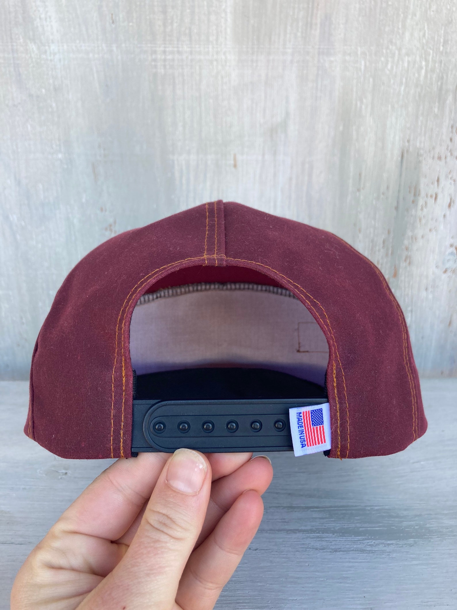 Handmade 6 Panel Hat Triangle Front Baseball Cap Waxed | Etsy