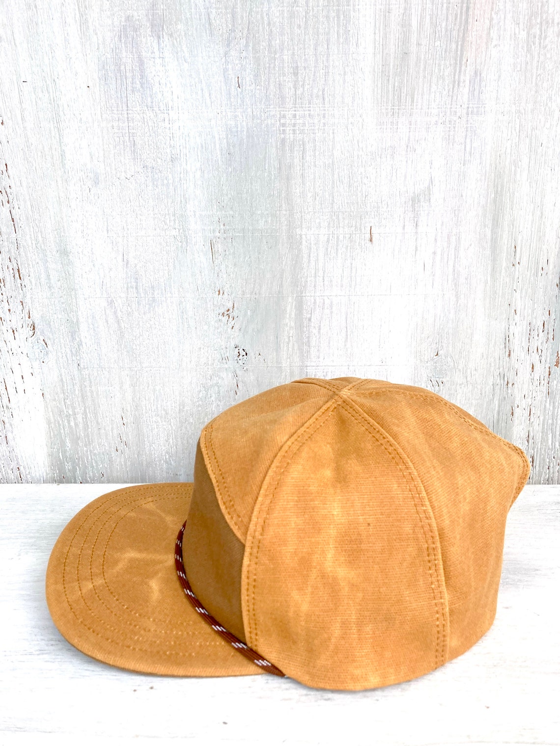 Handmade 6 Panel Hat Triangle Front Baseball Cap Waxed | Etsy