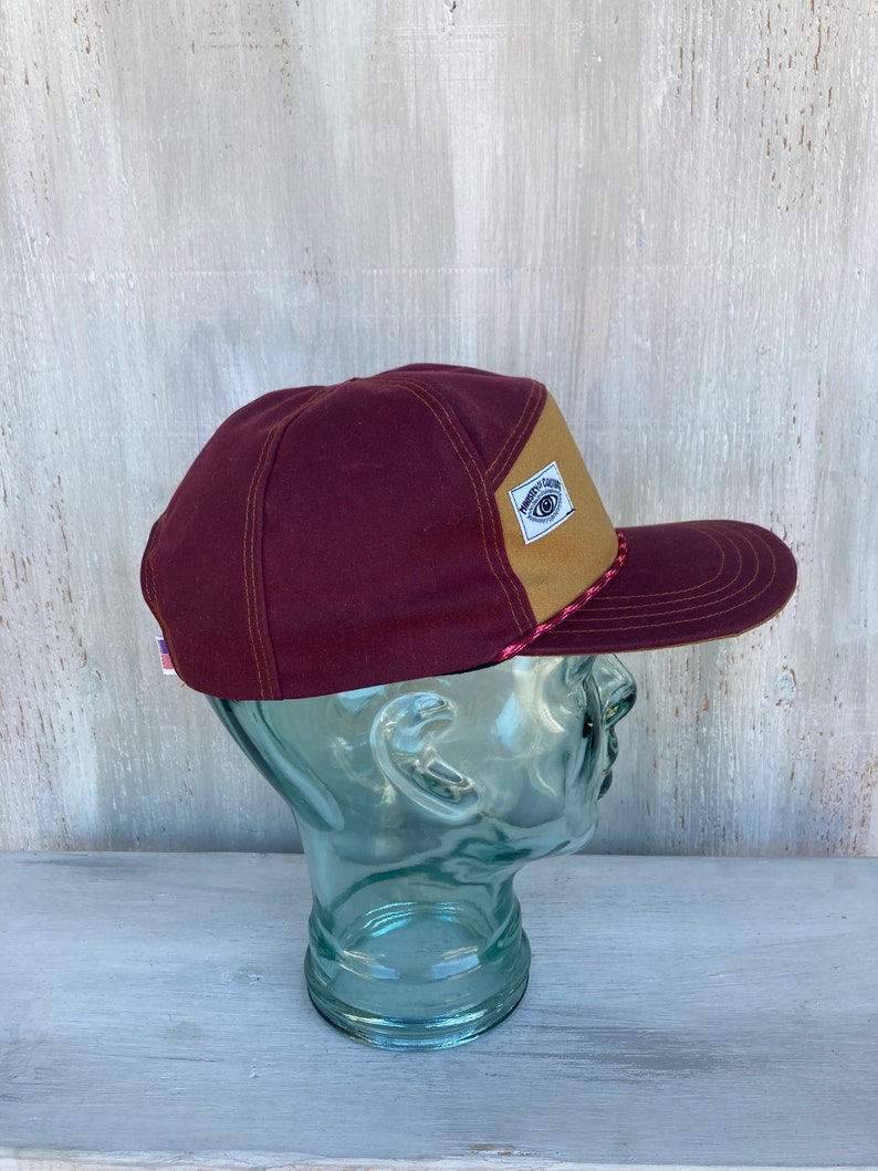 Handmade 6 Panel Hat Triangle Front Baseball Cap Waxed | Etsy