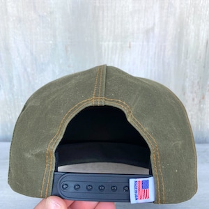 Handmade 6 Panel Hat, Triangle Front Baseball Cap, Waxed Canvas Camp ...