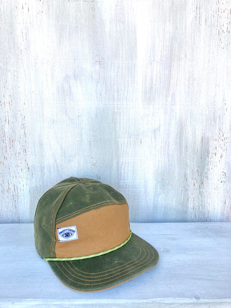 Handmade 6 Panel Hat Triangle Front Baseball Cap Waxed | Etsy