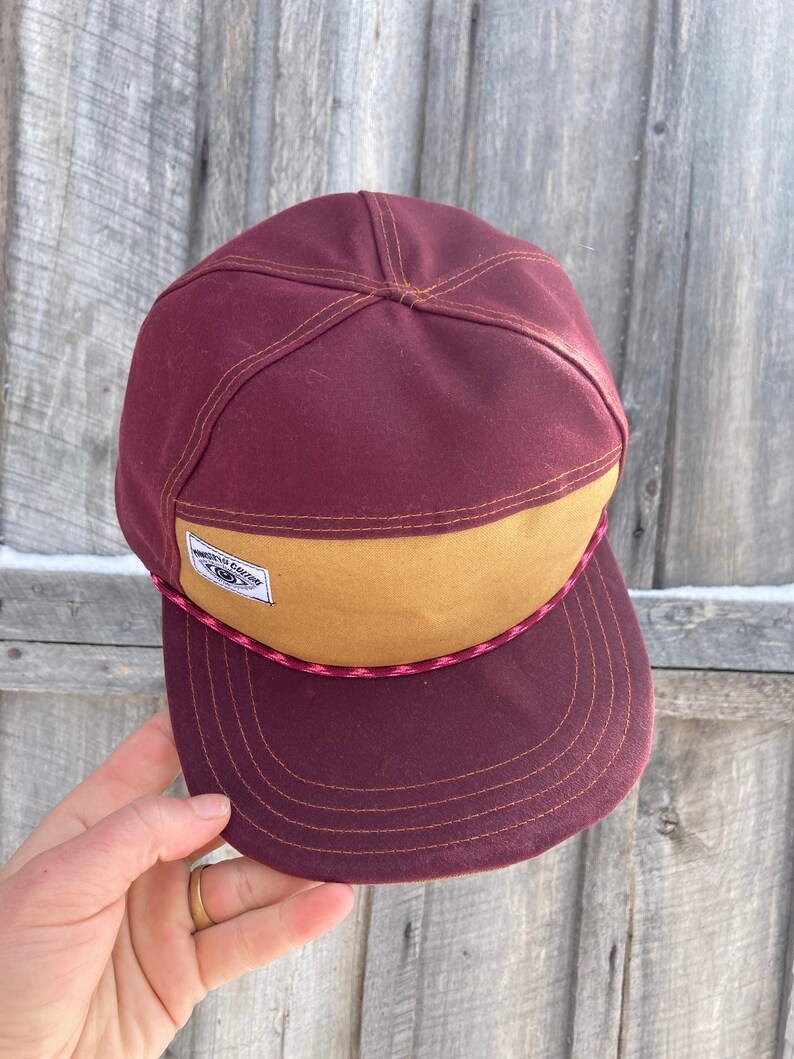 Handmade 6 Panel Hat Triangle Front Baseball Cap Waxed | Etsy