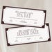 Editable Gift Voucher, Coupon Ticket Template, Printable Gift ...
