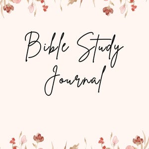 Printable Bible Study Journal: Christian Devotional Planner | Scripture ...