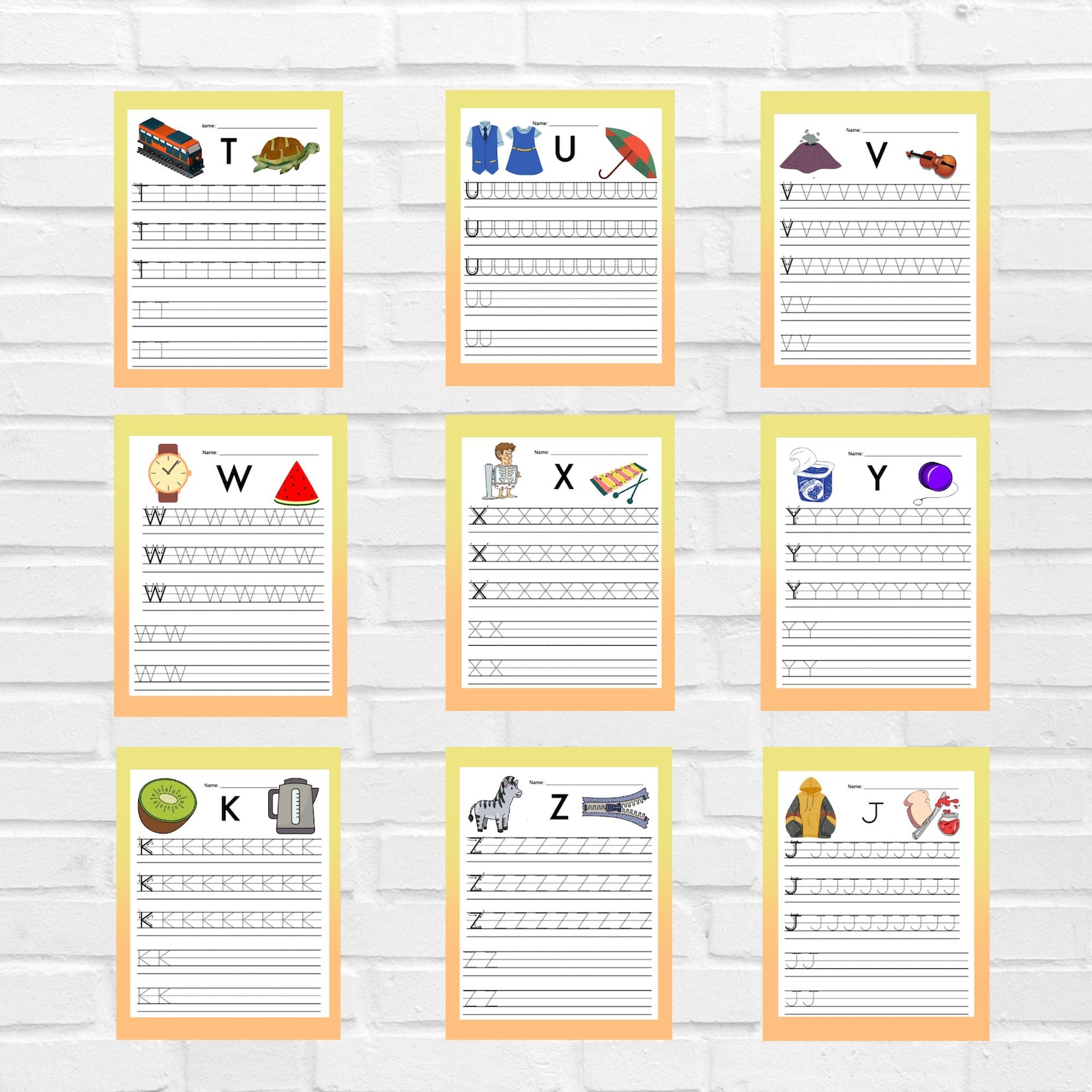 Printable Tracing Worksheets for Kids Ages 3-6 | Alphabet, Numbers ...